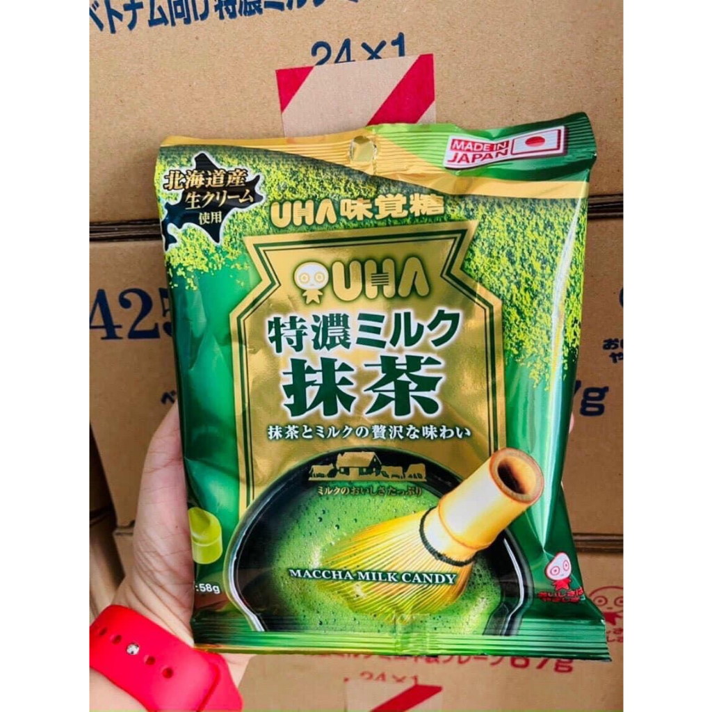 KẸO TRÀ XANH MATCHA UHA NHẬT BẢN GÓI 58G ĂN LÀ NGHIỀN | Shopee Việt Nam