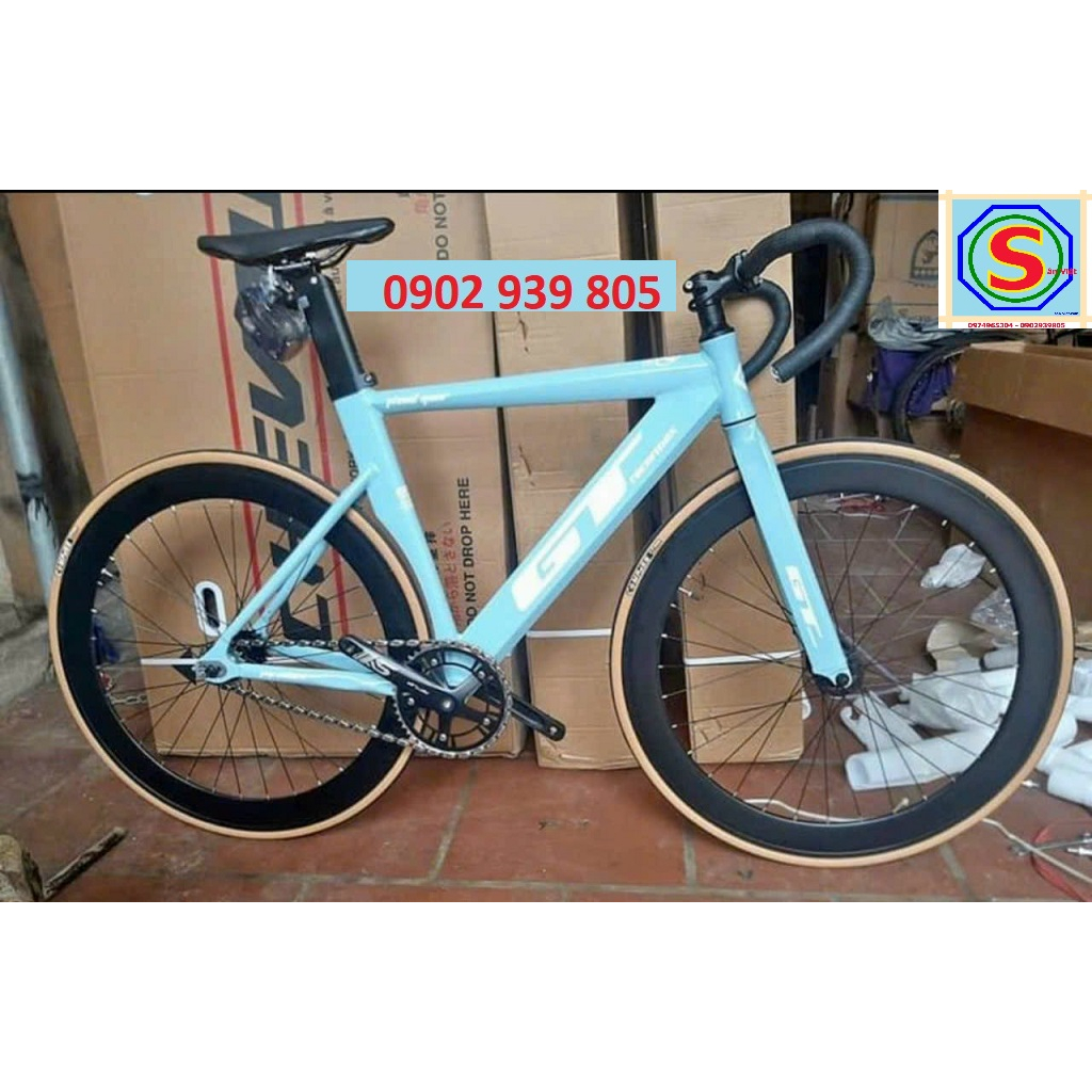 [LH CHIẾT KHẤU] Xe Đạp Fixed Gear GT khung sườn nhôm 9 kg Xe đạp không ...