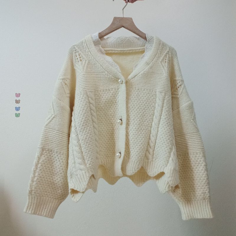 [Chọn mẫu] Khoác len cardigan 2hand nhẹ nhàng dáng ngắn | Shopee Việt Nam