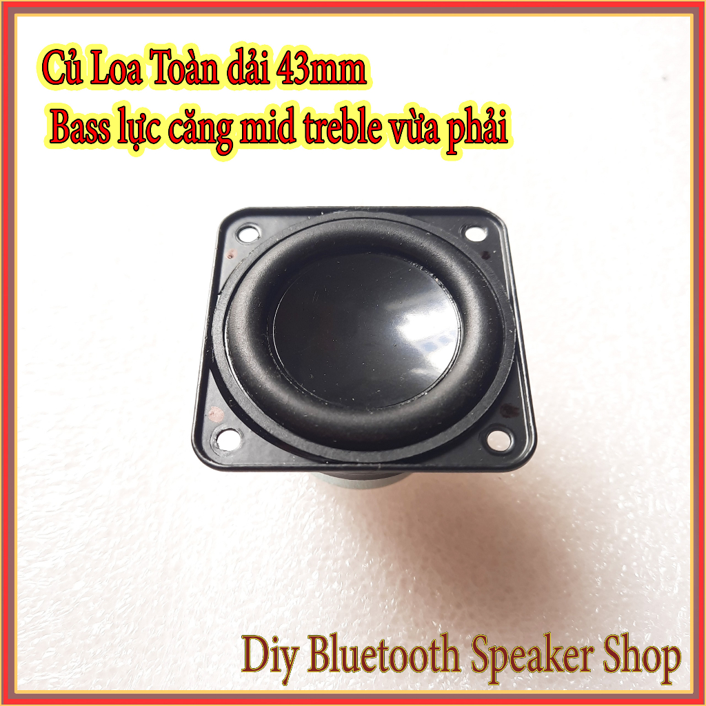 Củ loa toàn dải 43mm 4ohm 7w cao cấp bass căng dùng chế loa bluetooth mini | Shopee Việt Nam