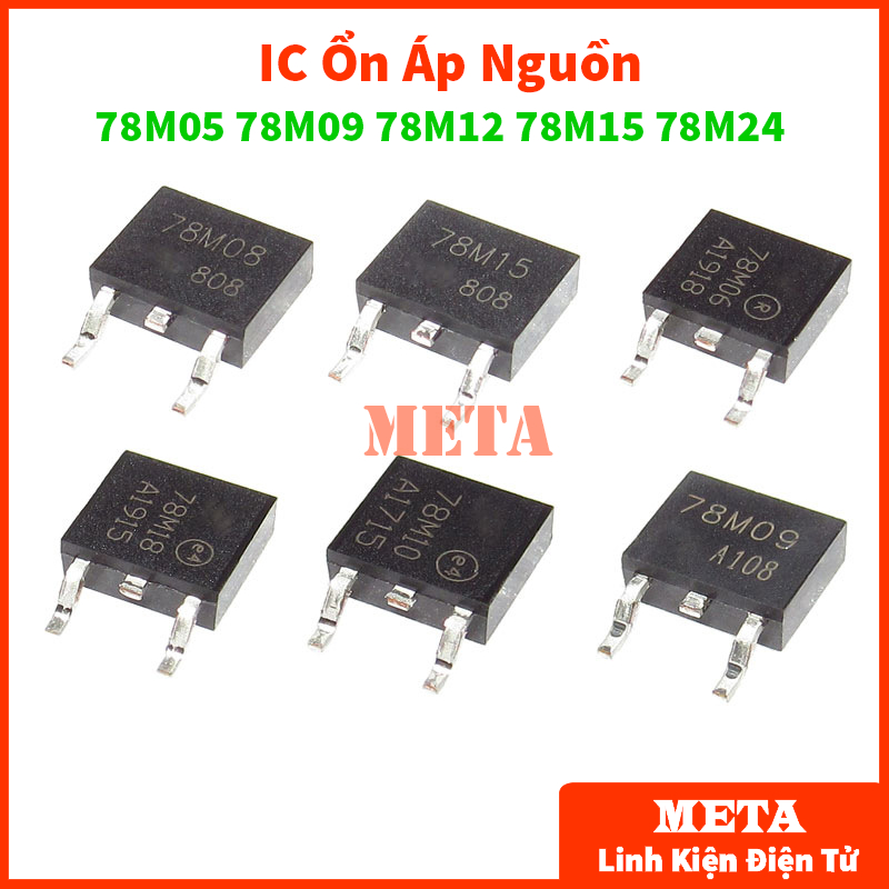 IC Ổn Áp Nguồn 78M05 78M09 78M12 78M15 78M24 0.5A Chân Dán SMD TO-252 ...