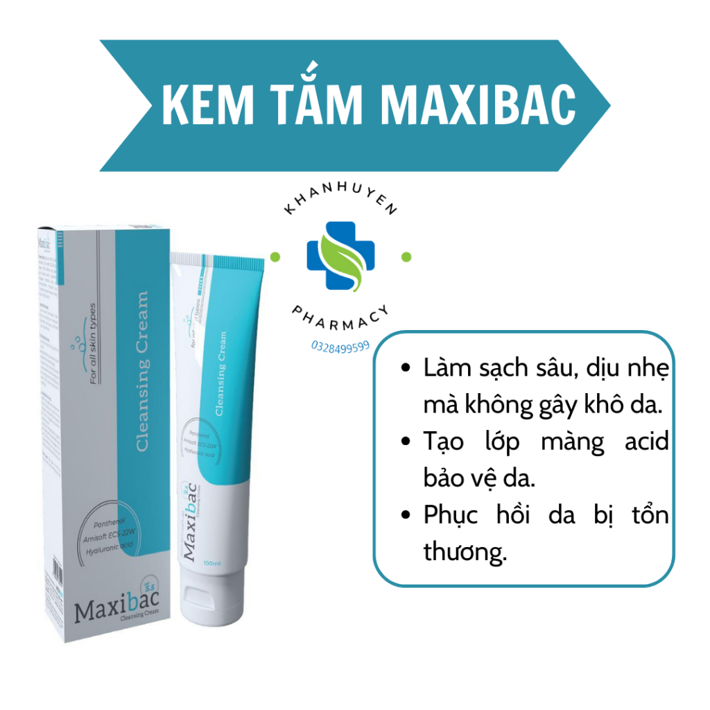 Kem tắm khánh khuẩn làm sạch da Maxibac | Shopee Việt Nam
