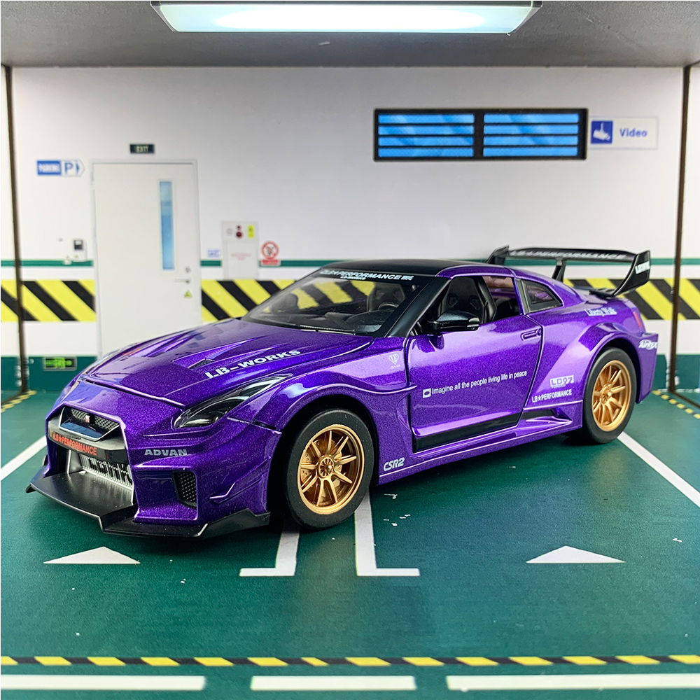 Mô hình xe Nissan GTR R35 CSR2 tỉ lệ 1:24 Sheng Run | Shopee Việt Nam