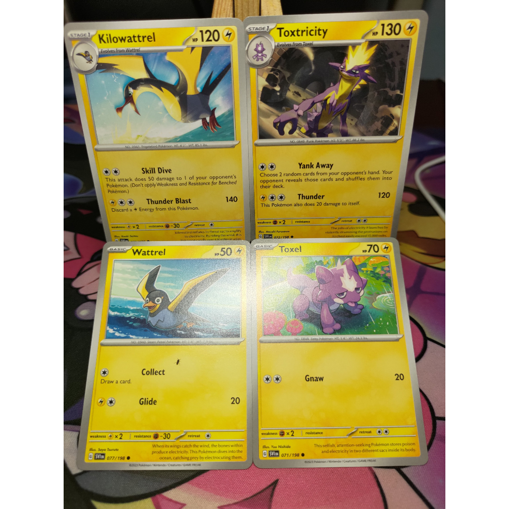 [KW2 Pokemon] [EN] Combo 4 Thẻ Pokemon 2 Cấp tiến hóa của Toxtricity và ...