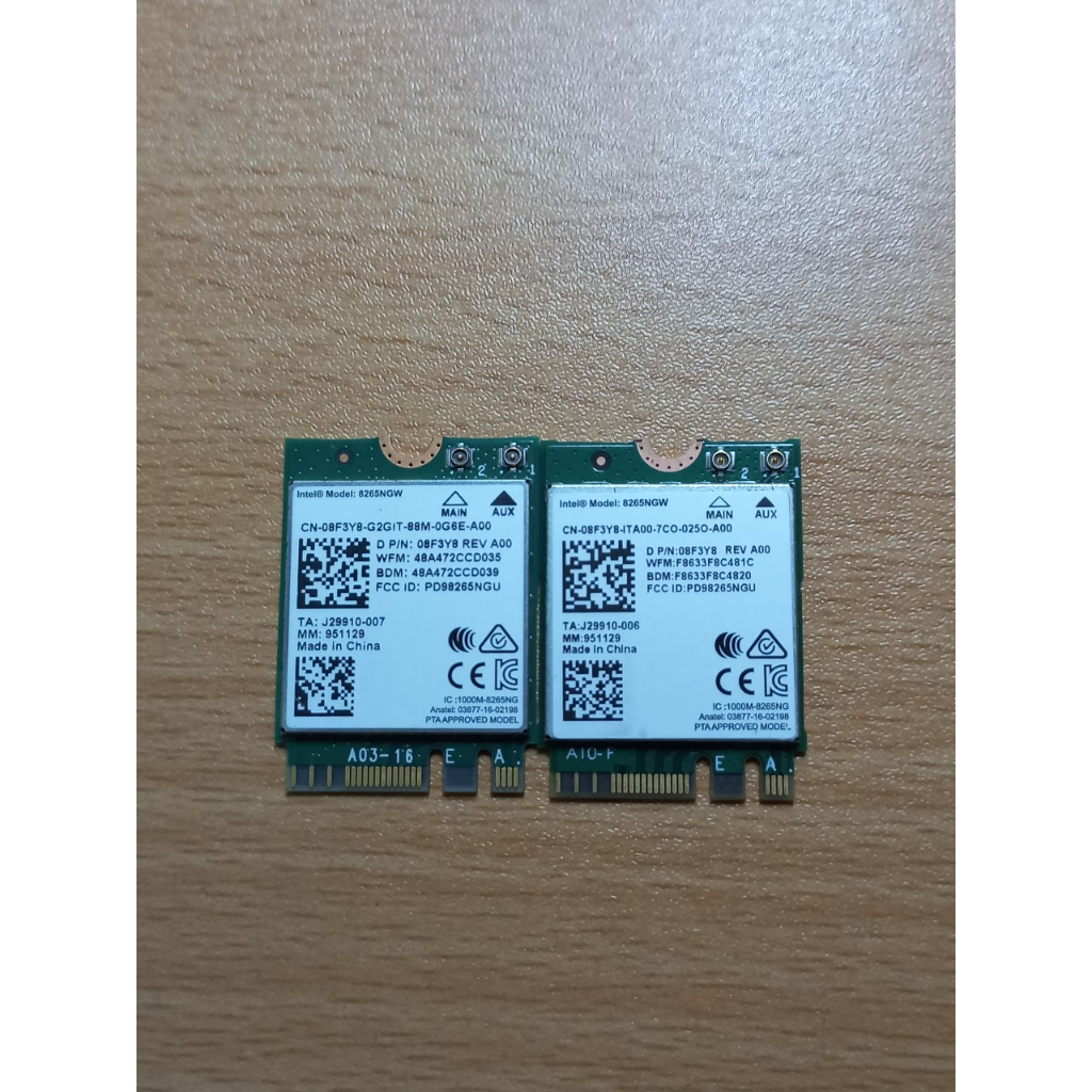 Card Intel WiFi Bluetooth AC 8265 8260 7265 7260 NGW, chuẩn M2 NGFF ...