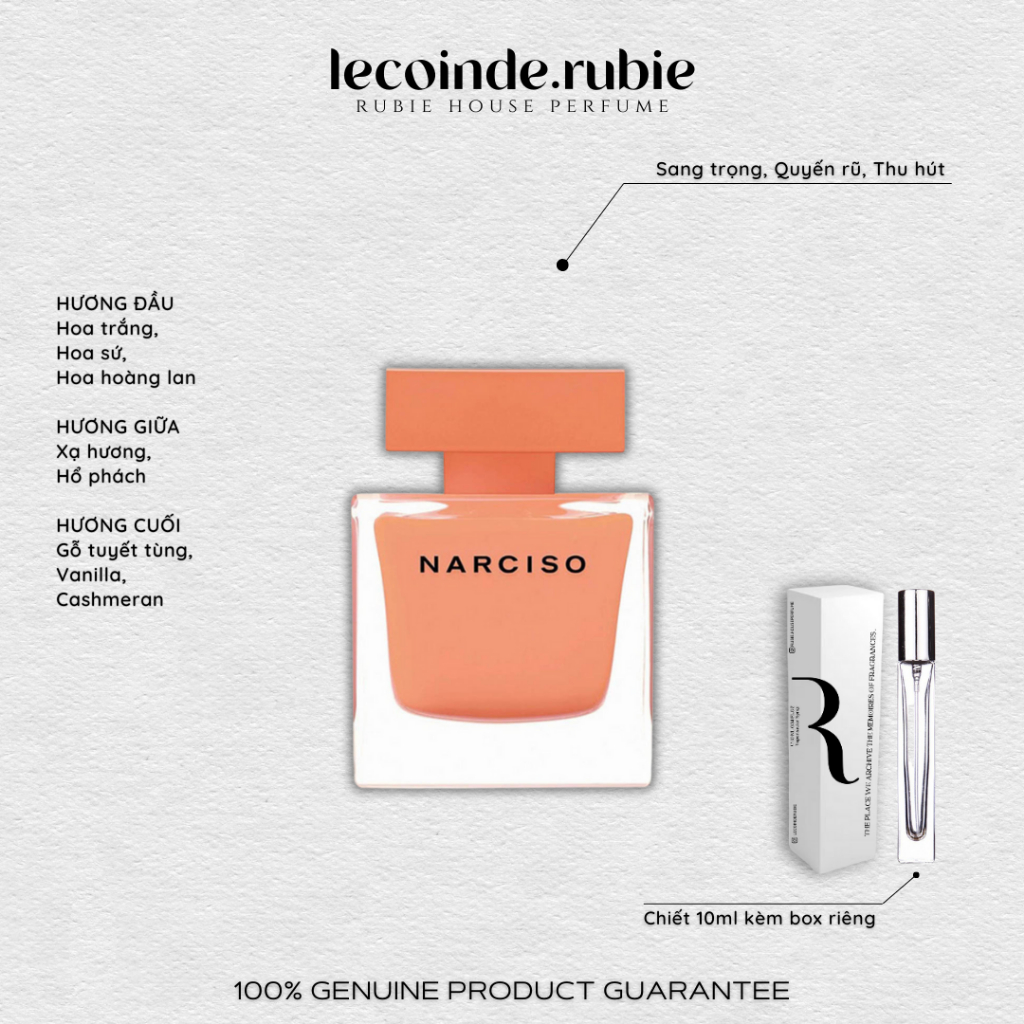 NAR AMBREE • Eau de Parfum - 10ML Nước Hoa Chính Hãng | Shopee Việt Nam