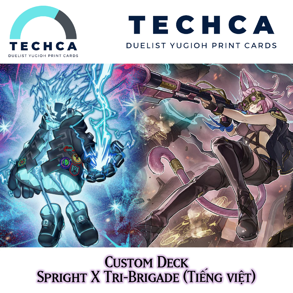 Bài In Tiếng Việt - Bộ bài Yugioh - Custom Deck - Spright X Tri-Brigade ...