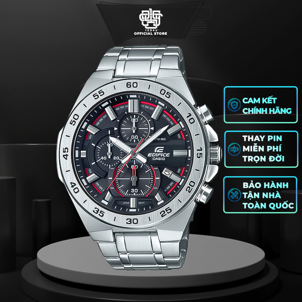 Đồng hồ nam Casio Edifice EFR-564 / EFR-564D-1A dây thép không gỉ ...