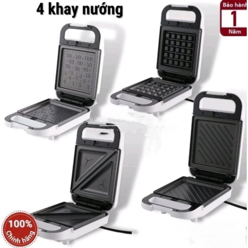 [Tiross-Việt Nam] Máy Nướng Bánh Mì Sandwich Tiross TS9658 4 in 1 (470W ...
