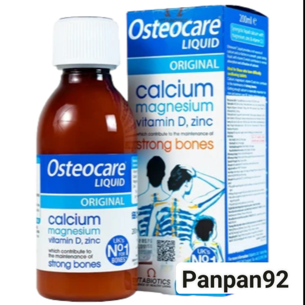Canxi nước Osteocare Original Liquid, Anh (200ml) bổ sung canxi và d3 cho bé 3 tuổi đến 10 tuổi ...