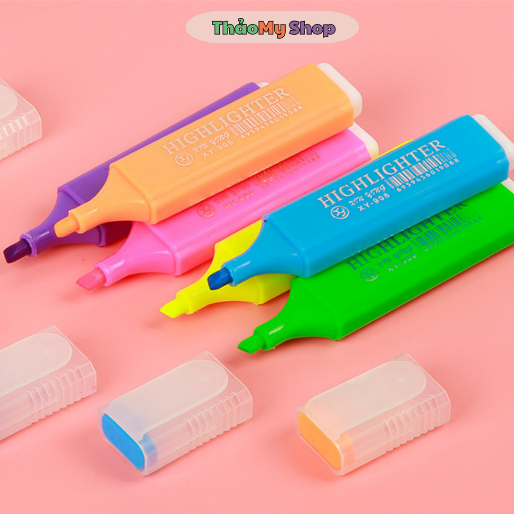Set 6 Bút Highlight Bút Đánh Dấu Nhớ Dòng Pastel Nhiều Màu Sắc Lựa Chọn ...