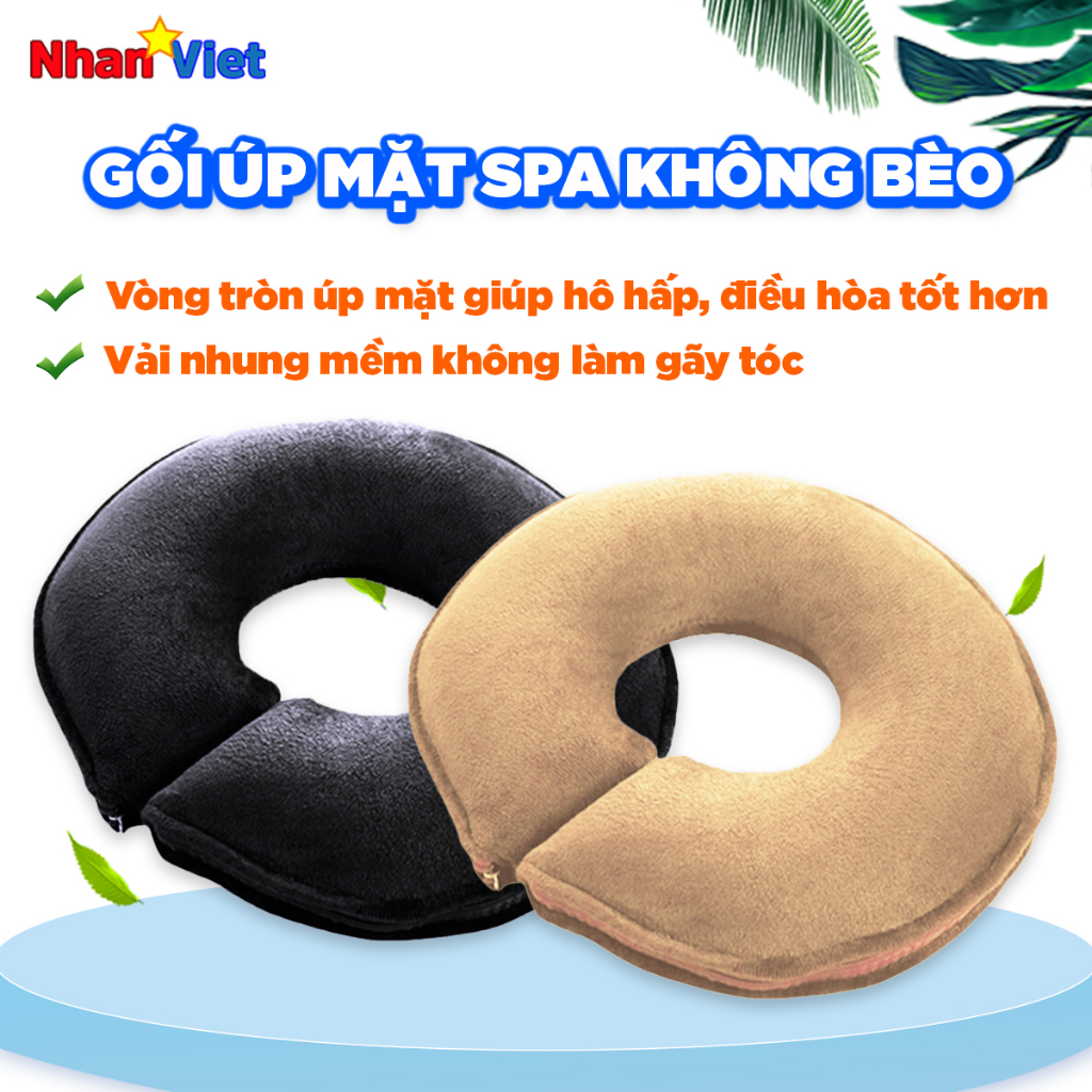 GỐi Úp MẶt KhÔng BÈo Gối Massage Gối Nhung Mịn Spa Massage Gội đầu Shopee Việt Nam
