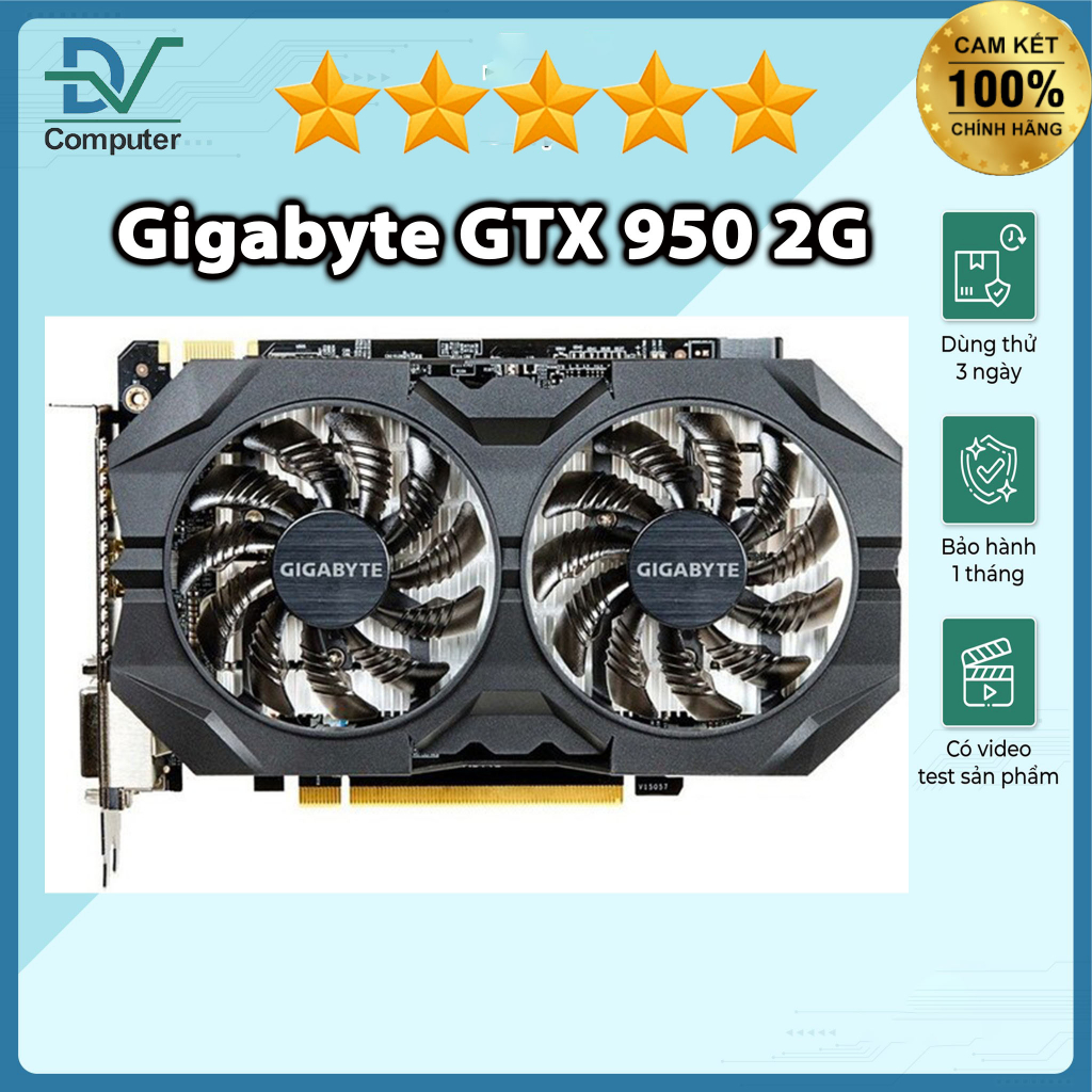 Gigabyte GTX 950 2G đẹp BH 1 tháng | Shopee Việt Nam
