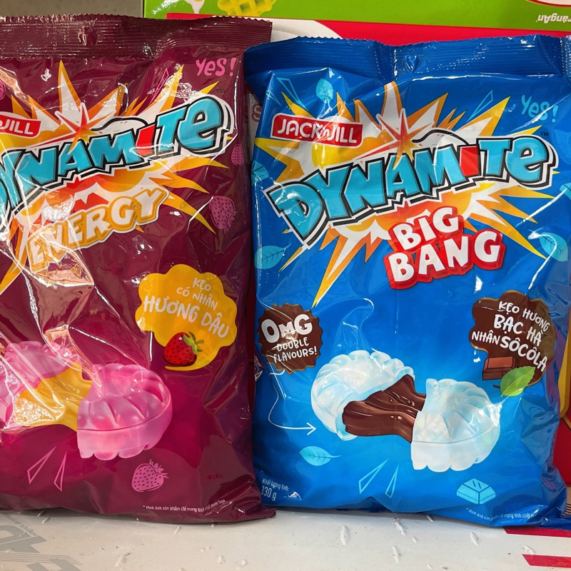 Kẹo Dynamite 2 Vị Nhân Socola và Hương Dâu Gói 330g | Shopee Việt Nam