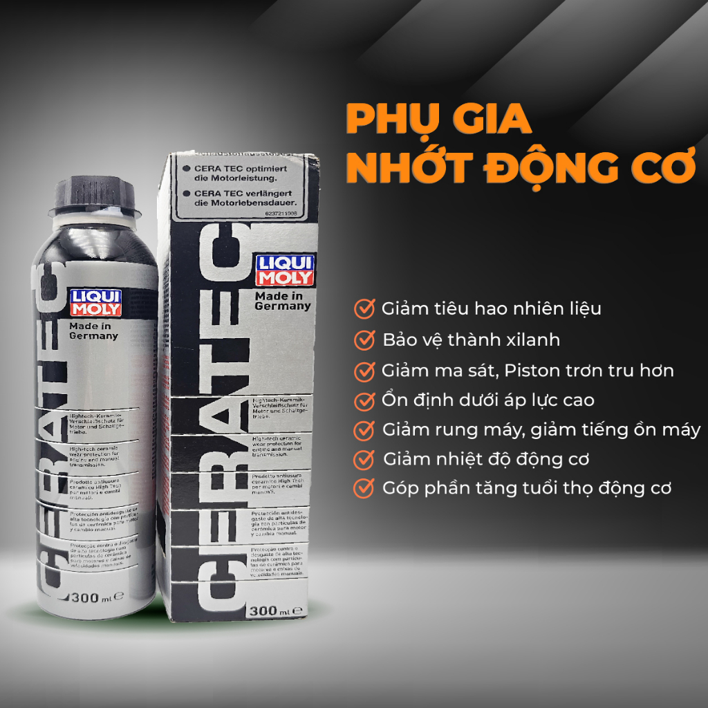 PHỤ GIA NHỚT ĐỘNG CƠ CERATEC - 3721 - 300 ML | Shopee Việt Nam
