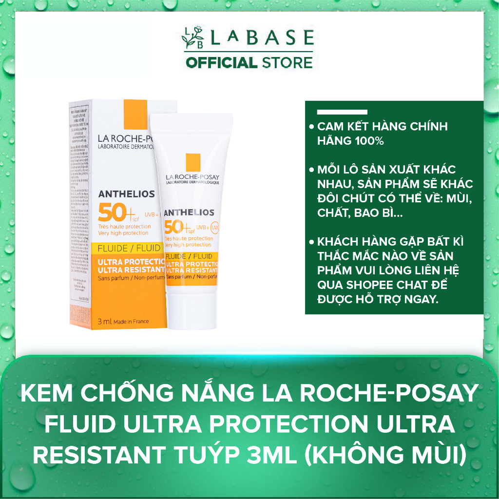 Kem chống nắng La Roche-Posay Fluid Ultra Protection Ultra Resistant ...