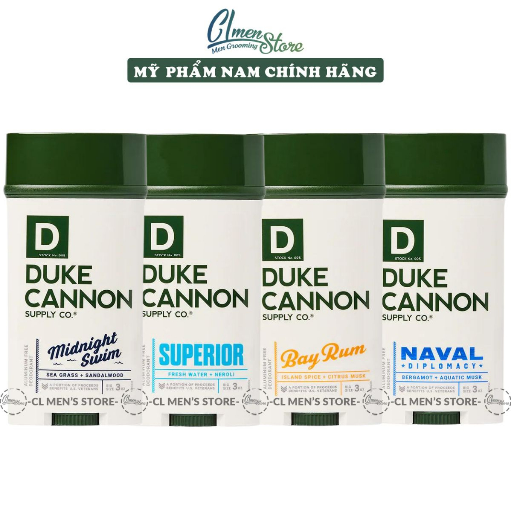 Lăn khử mùi dành cho nam Duke Cannon Aluminum-Free Deodorant for Men ...