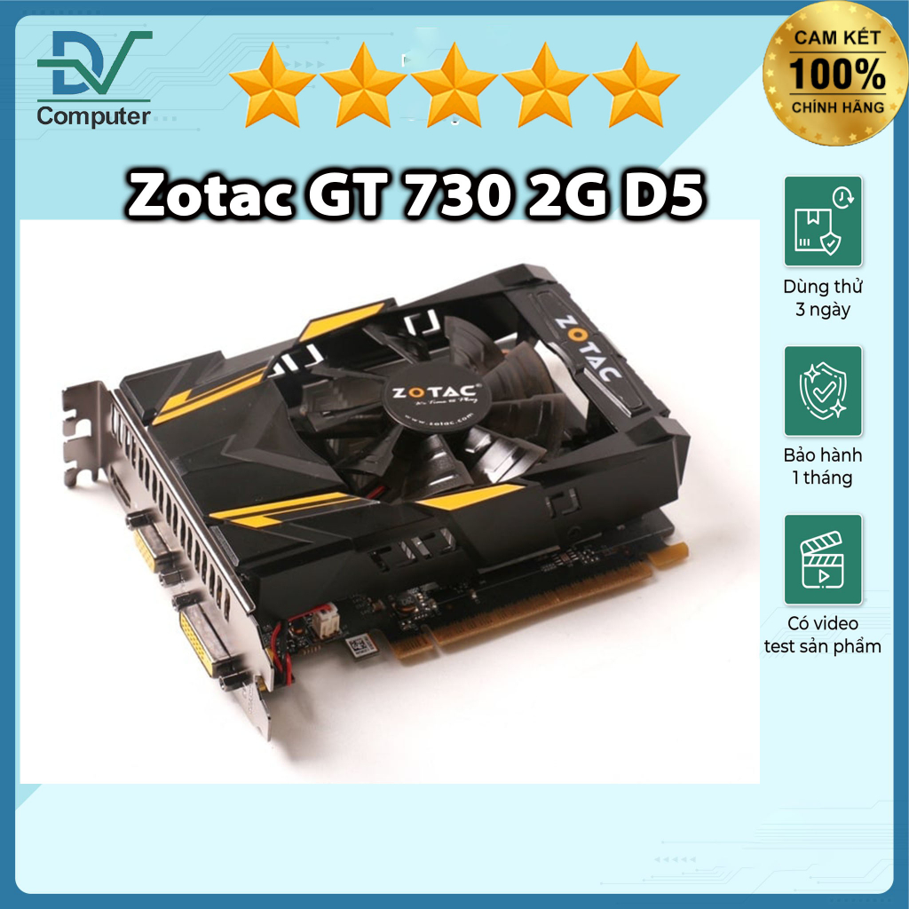 Zotac GT 730 2G D5 đẹp BH 1 tháng | Shopee Việt Nam