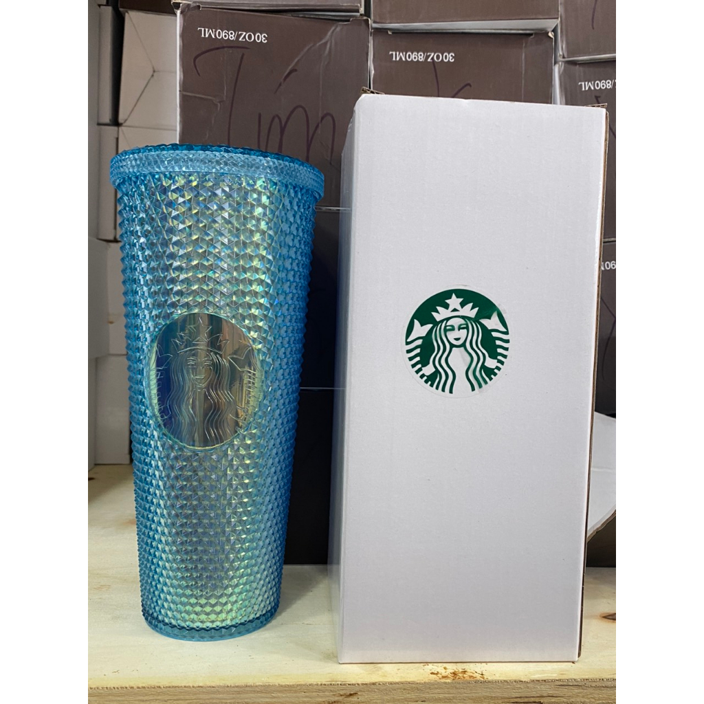 Ly nhựa Starbuck 750ml vân kim cương nhựa 2 lớp trong suốt in hình ...