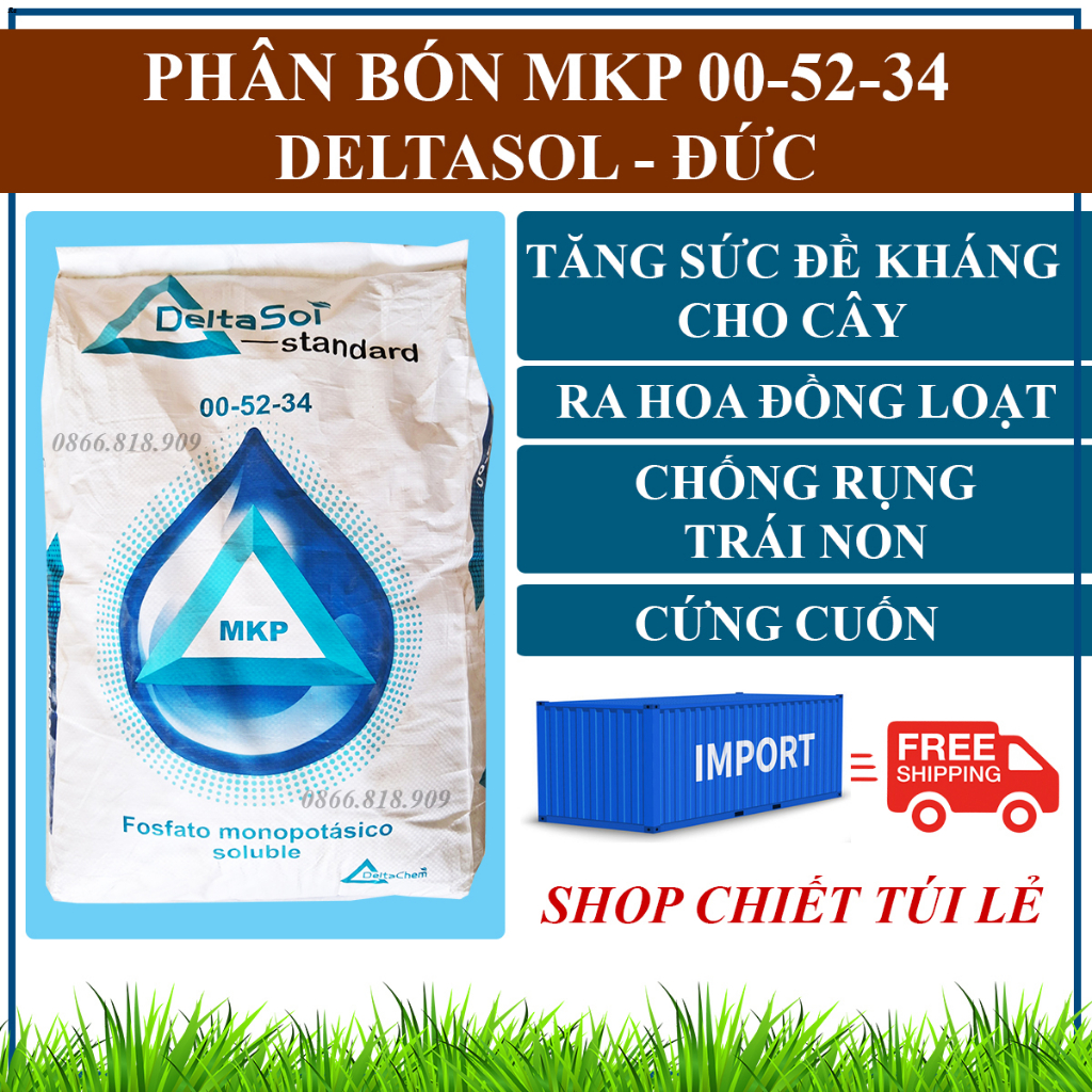 Phân Bón MKP 00-52-34 DeltaSol Đức Giúp Ra Hoa Đồng Loạt - Chống Rụng ...