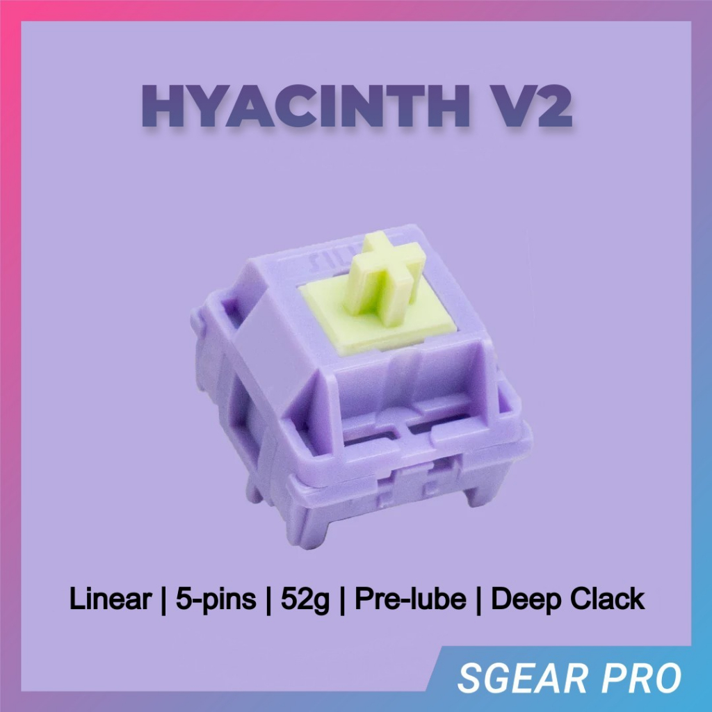 Switch HMX Hyacinth V2 Linear 52g Deep Clack - 1 Pack 10 Switches (ship túi zip) - Công tắc bàn ...