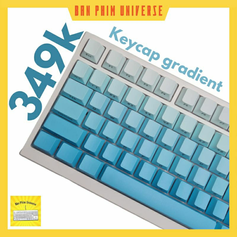Keycap gradient xanh - keycap side print gradient xanh keycap pbt ...