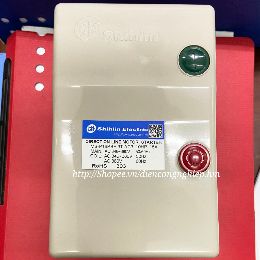 Khởi Động Từ Hộp 15A 3 Pha Shihlin MS-P16 PBE, Điện Áp Cuộn Hút 220V và 380V HÀNG CHÍNH HÃNG ...
