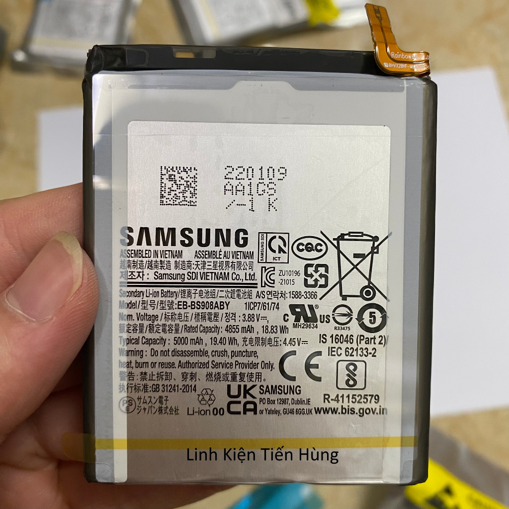 Pin zin Samsung S22 Ultra (EB-BS908ABY) loại AA bao test đổi mới ...
