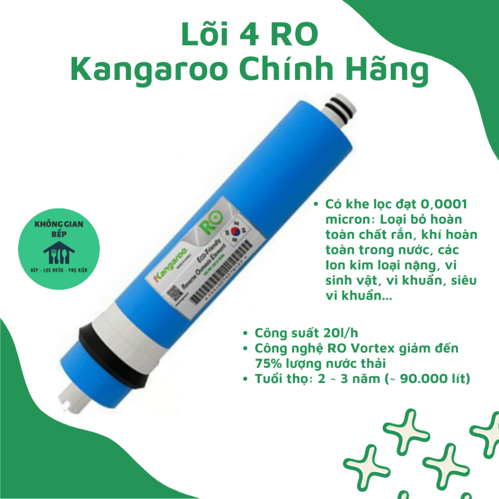 (Sale) Lõi Lọc Nước RO Kangaroo Chính Hãng - Màng RO Kangaroo Áp Dụng ...