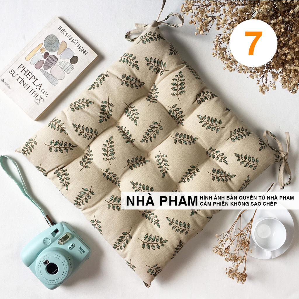 ĐỆM NGỒI BỆT HOA VĂN PATTERN HÌNH 07 (40,45,50CM) | Shopee Việt Nam
