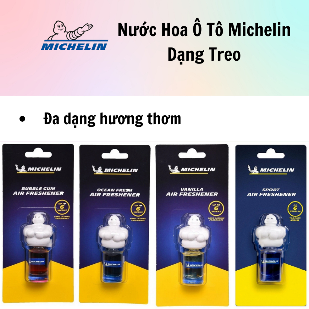 Nước Hoa ô Tô Cao Cấp Michelin Với Biếu Tượng Mr Michelin Dạng Treo ...