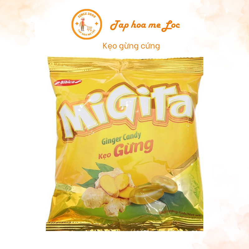 Kẹo gừng cứng Migita gói 70g (24 viên) | Shopee Việt Nam