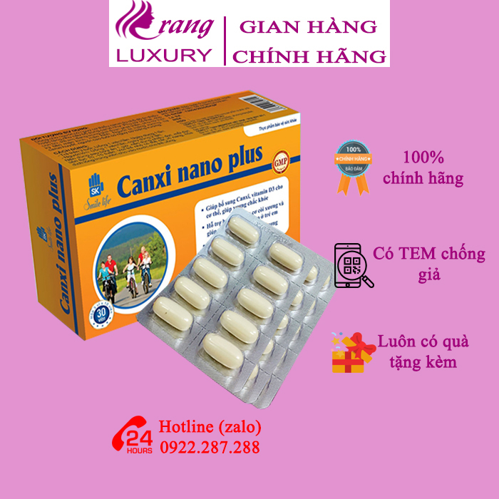 Combo 4 Hộp Canxi Nano Plus - Bổ xung canxi và Vitamin D3 cho người thiếu canxi | Shopee Việt Nam