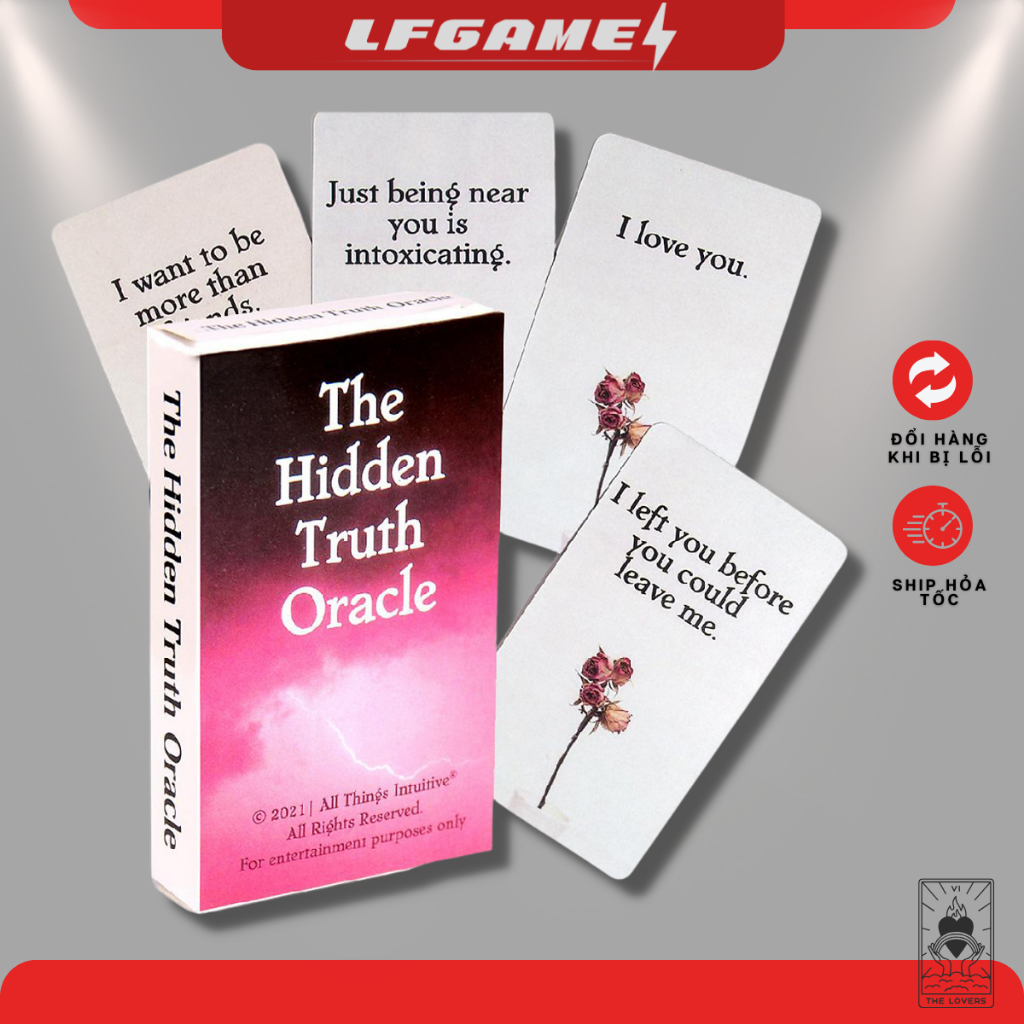 Bộ bài bói THE HIDDEN TRUTH ORACLE tarot size tiêu chuẩn Bản Tiếng Anh ...