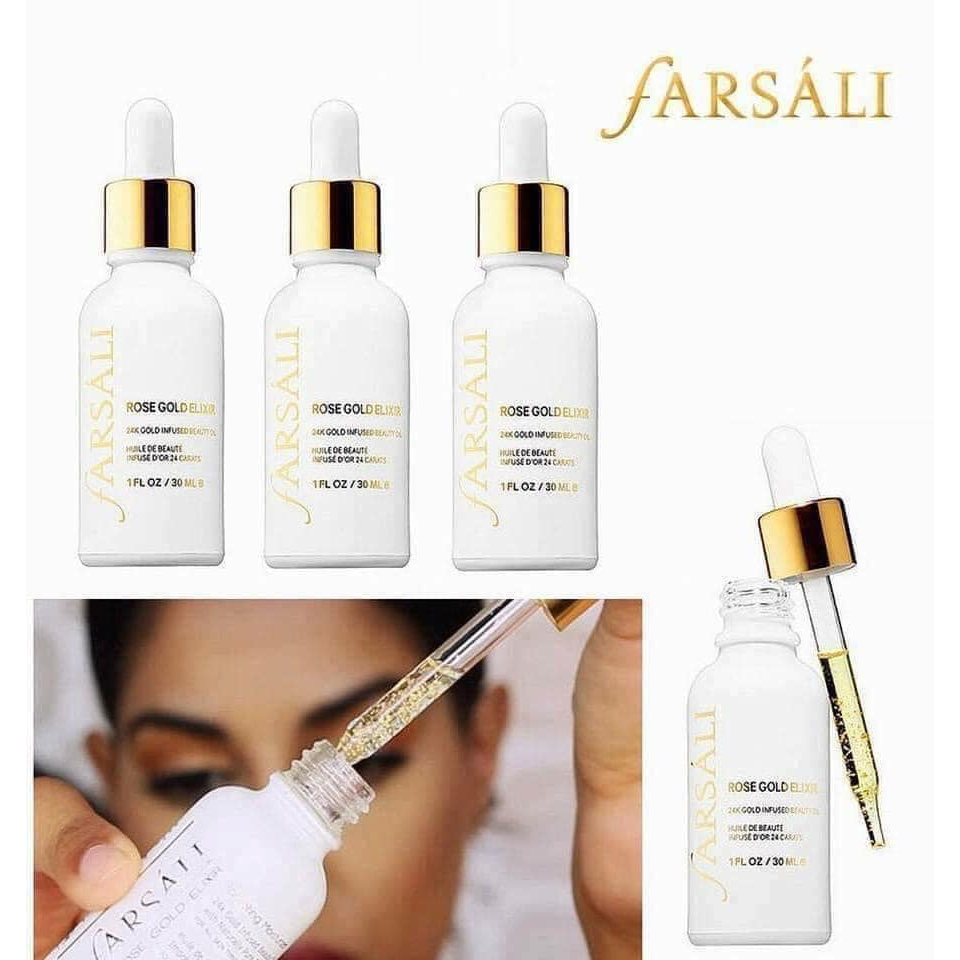 Dầu Dưỡng Farsali Rose Gold Elixir 24k Gold Infused Beauty Oil - 30ml ...