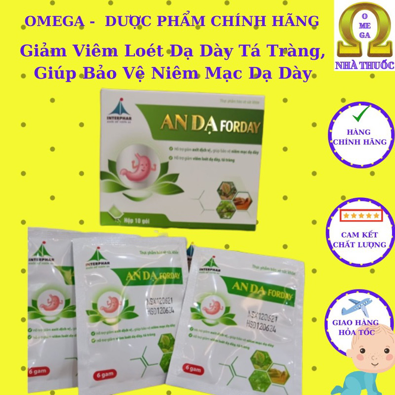 Dạ Dày An Dạ Forday (Date 05/2026)- Giúp Bảo Vệ Dạ Dày Tá Tràng, Giảm ...