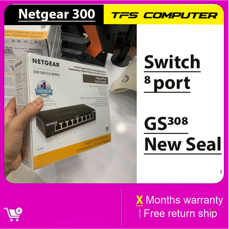 Switch Netgear 8 Cổng Gigabit GS308v3 Box | Shopee Việt Nam