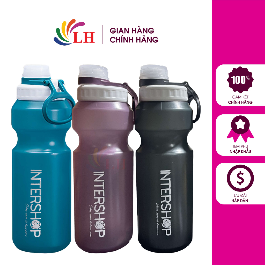 [HB GIFT] Bình nước Intershop (750ml) | Shopee Việt Nam