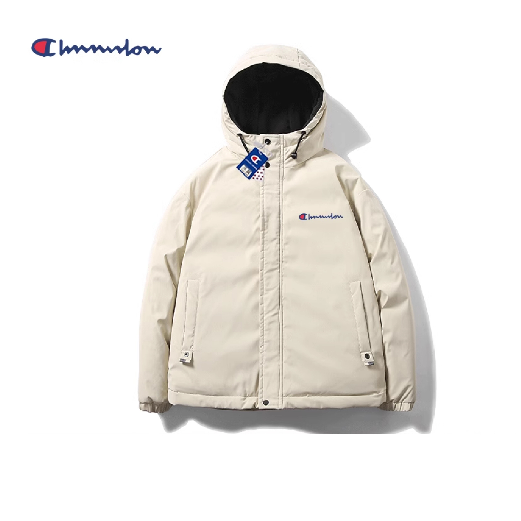 Áo Phao Có Mũ Champion Cao Cấp Cực Ấm, Áo Khoác Lông Trần Bông Vũ Đại ...