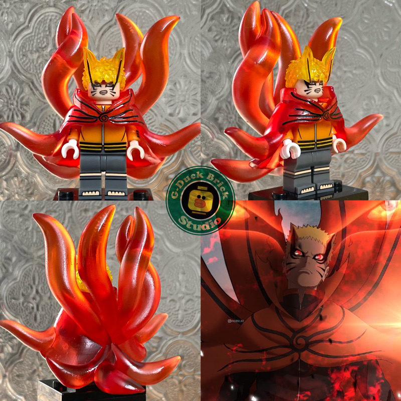 Custom minifigures: Nhân vật Naruto Baryon Mode- hokage đệ thất ...