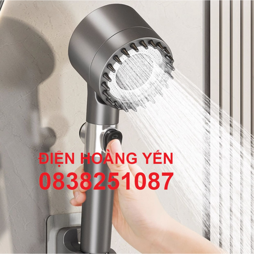Tay sen, vòi sen tăng áp 3 chế độ nước kết hợp răng lược gội đầu ...