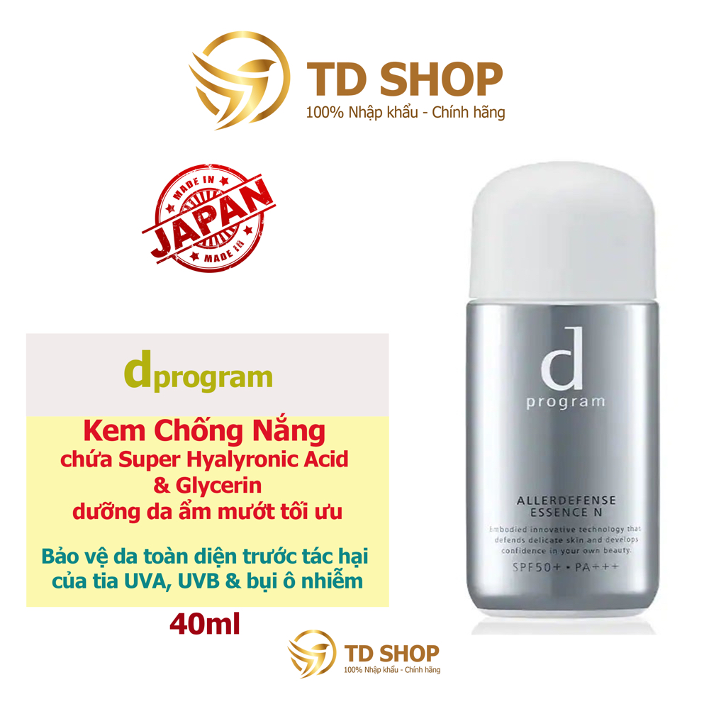 [CHính hãng] Tinh Chất Chống Nắng D Program Kiềm Dầu Allerdefense Essence N SPF50+ PA+++ 40ml ...