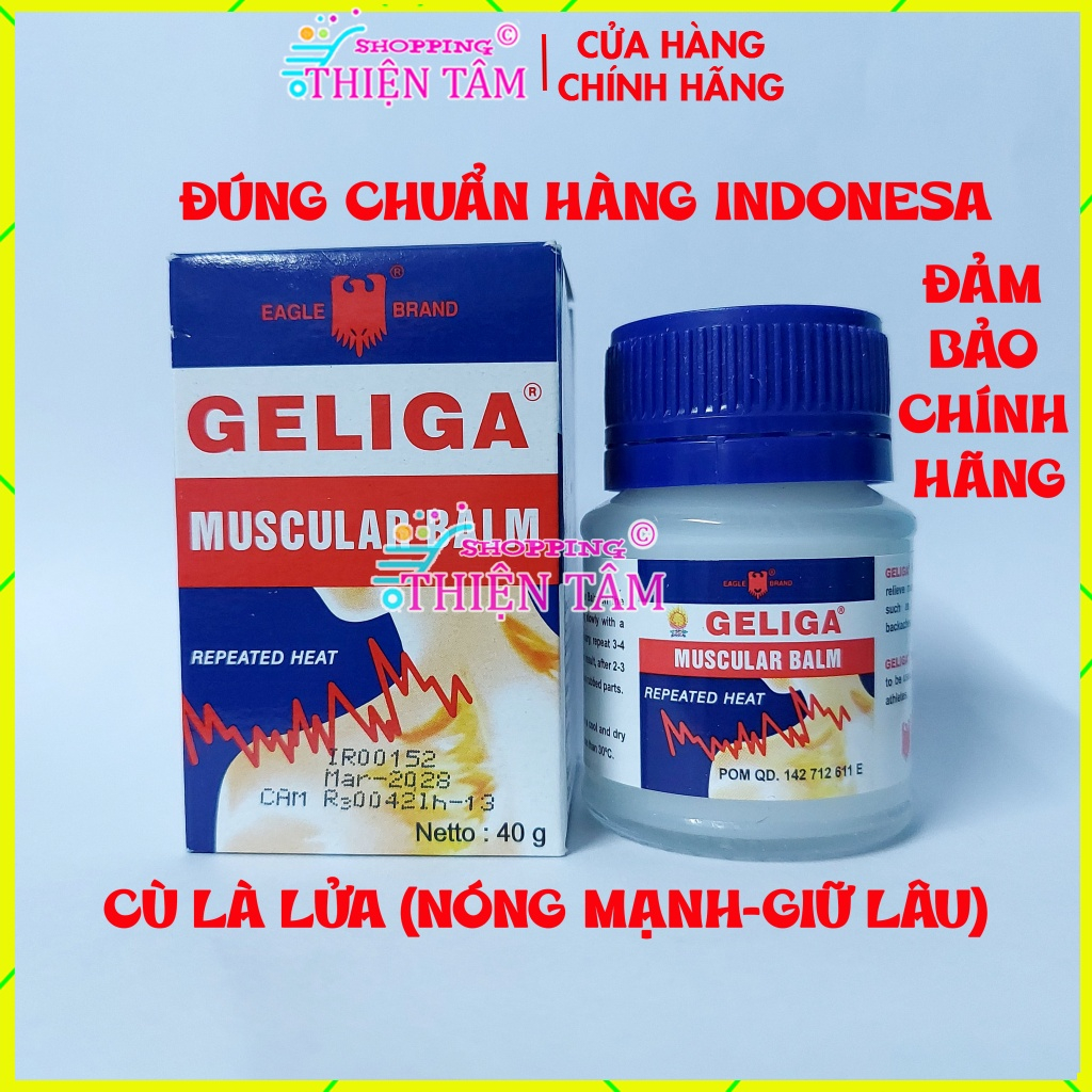 (Nóng Mạnh) Dầu Cù Là Nóng Như Lửa Geliga Muscular Balm (40gr) Made ...