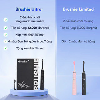 [Nhập BS200K giảm 200k đơn 600k] Combo Tăm Nước Brushie và Bàn Chải Điện Brushie Ultra Phiên bản ...