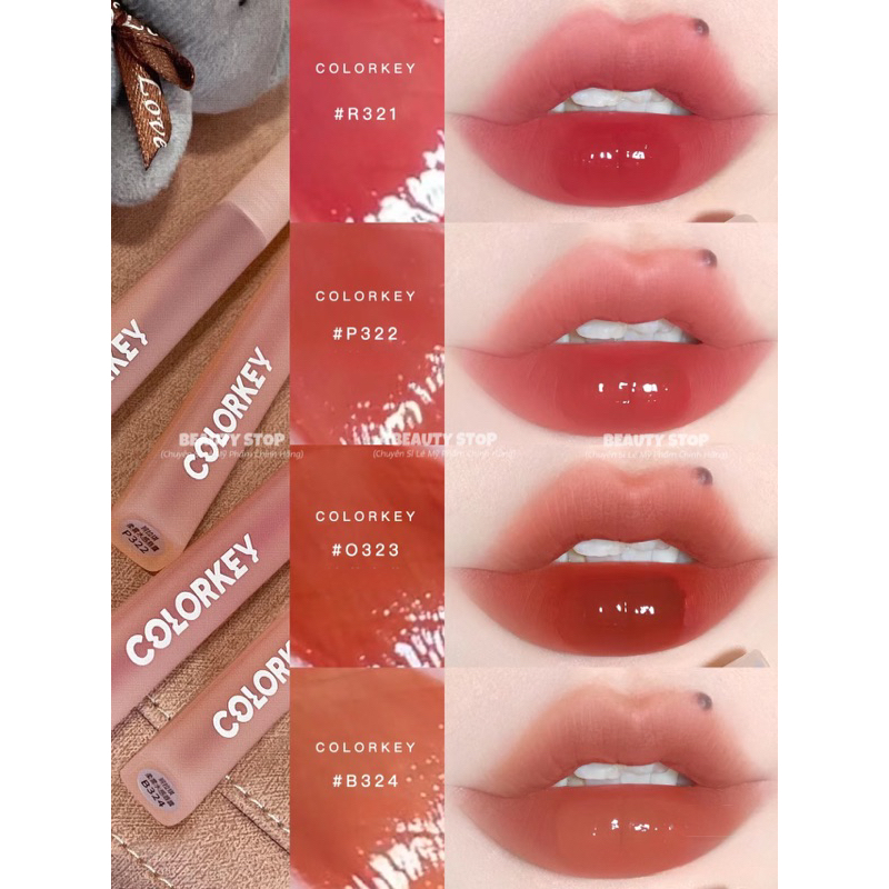 (HỎA TỐC) Son Tint Siêu Lì Không Dính Cốc COLORKEY Watery Matte Màu Mới ...