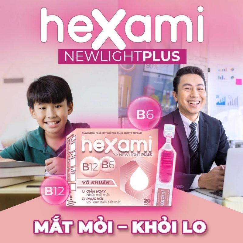 Nhỏ mắt chống nhức mỏi mắt , date 11/2026 HEXAMI | Shopee Việt Nam