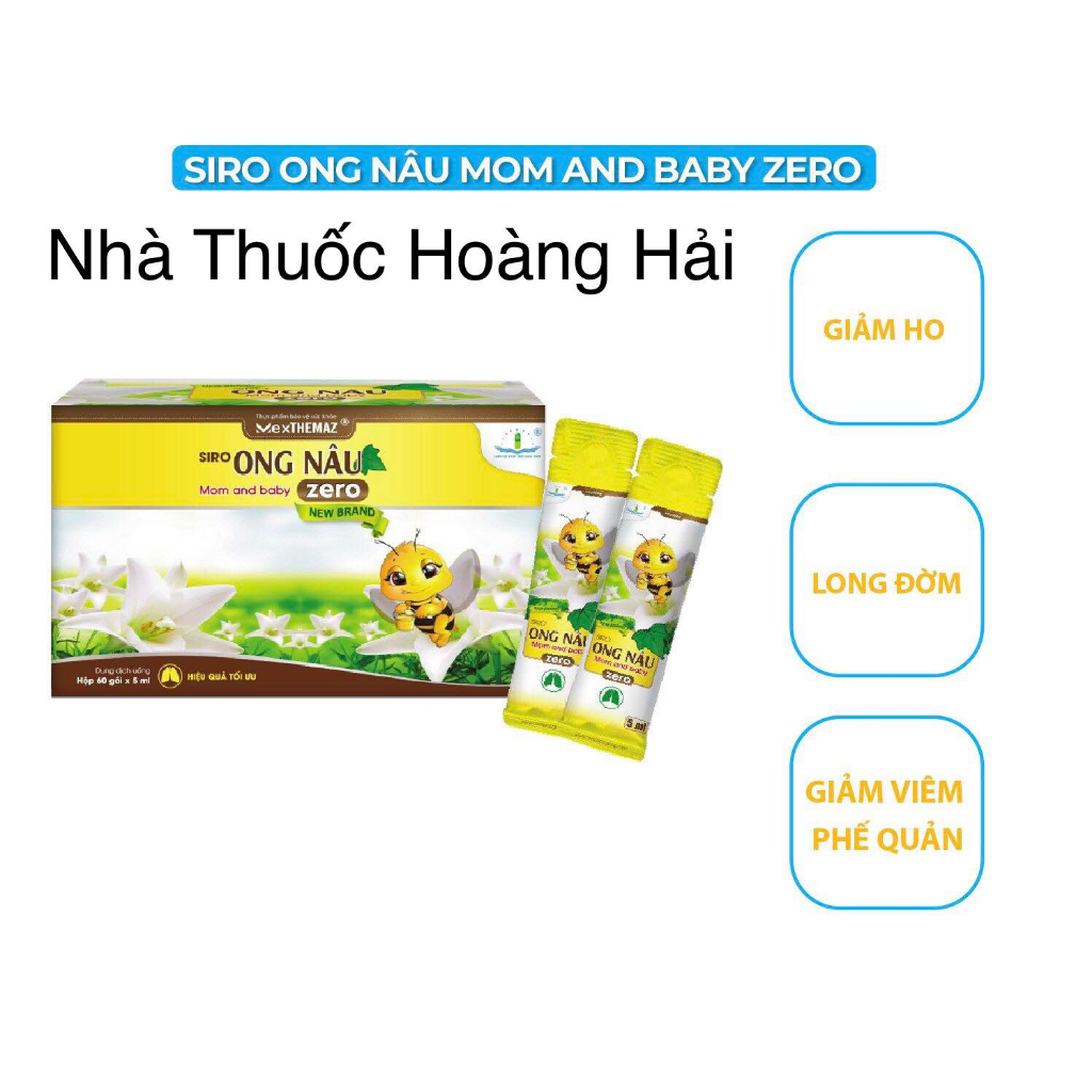 Siro Ong Nâu - Mom And Baby Zero - Hỗ Trợ Giảm Ho, Đau Họng, Khản Tiếng ...