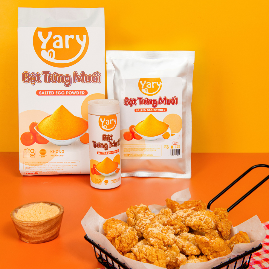 Gói 220 Gram Bột Trứng Muối Yary Làm Bánh, Làm Sốt Hải Sản, Trứng Muối Bột Lắc Các Món Chiên ...