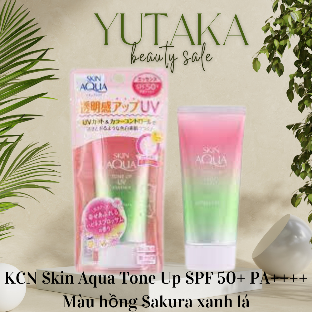 🏆Chính Hãng🏆 Kem Chống Nắng Skin Aqua Tone Up UV Essence SPF 50+ PA++++ Màu hồng Sakura xanh lá ...