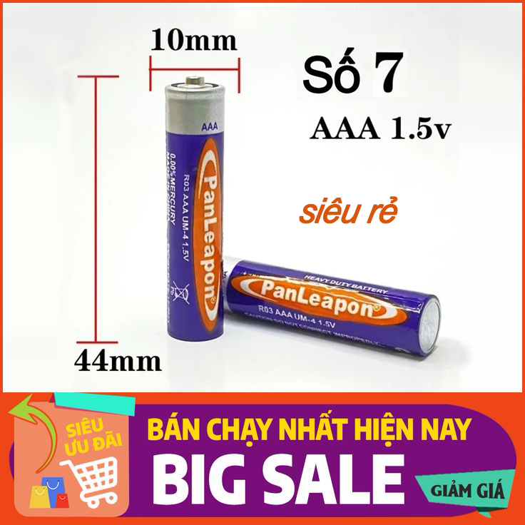 Pin đũa AAA (số 7) - PanLeapon R03 -1,5v - 60PCS hàng tiêu chuẩn, pin ...